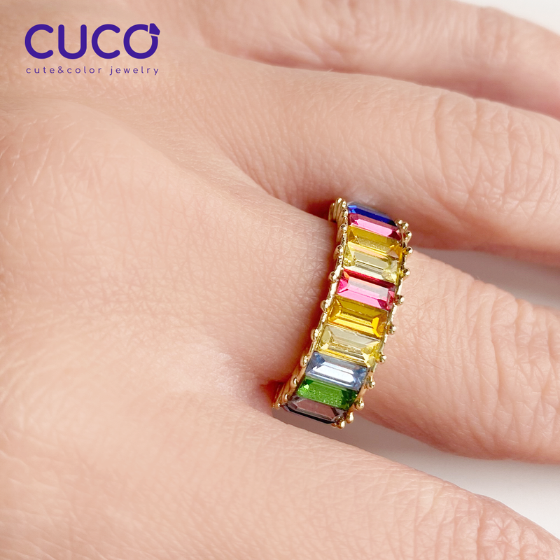 Райдужне кільце доріжка — ціна 180 грн у каталозі Кільця і персні Купити аксесуари за доступною