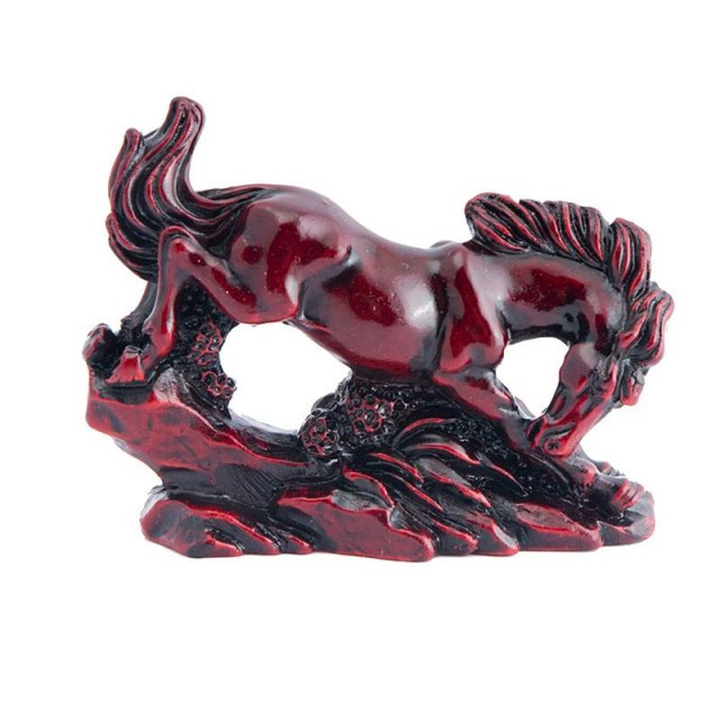 Статуэтка лошадь в движении высота 8 см коричневая а7093 — цена 91 грн в каталоге Статуэтки