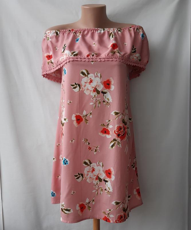 Плаття 👗 з відкритими плечами — ціна 85 грн у каталозі Сукні міді Купити жіночі речі за