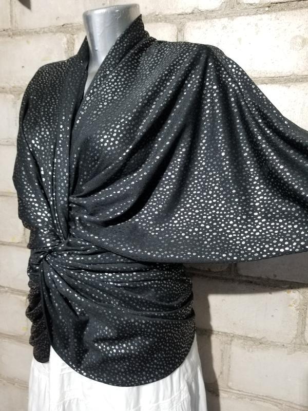 Вінтажна дизайнерська блуза 1980-х років у стилі диско дизайнера hidy ...