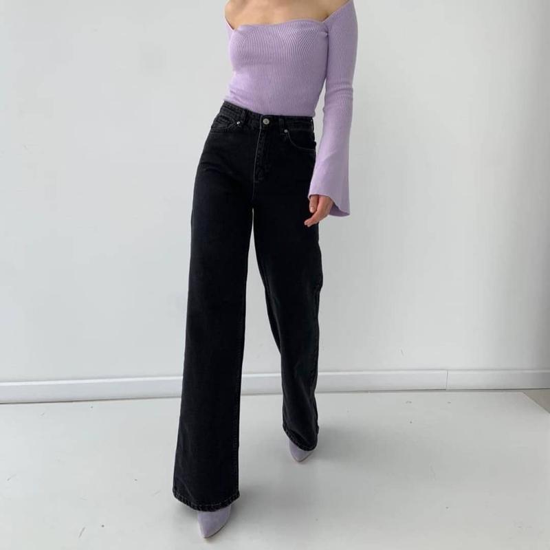 Джинси палаццо кльош прямі чорні сині блакитні сіра ,блакитна варіння ...