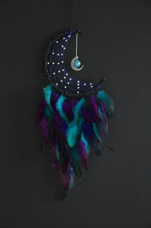 Ловец снов полумесяц — цена 800 грн в каталоге Настенный декор Купить