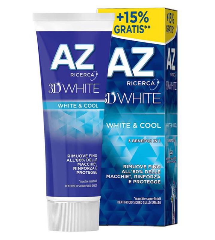 Зубная паста az 3d white & cool отбеливающая, 75 мл, германия, супер ...