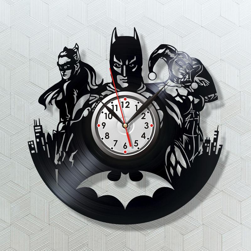Часы с винила batman бетмен часы часы супергерой часы настенные марвел ...
