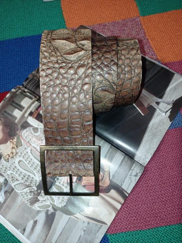 Винтажный широкий ремень кожаный marcelle danan — цена 500 грн в ...