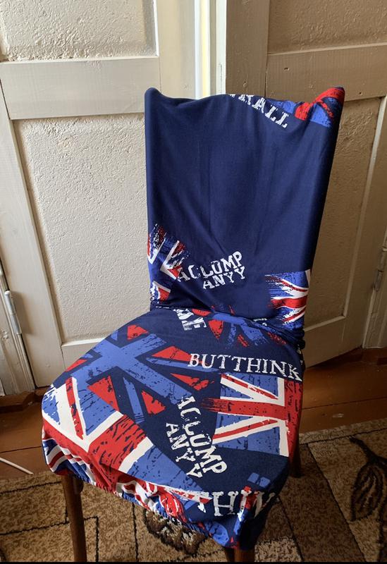 Чохол на стілець принт британський прапор — ціна 50 грн у каталозі Чохли для меблів Купити