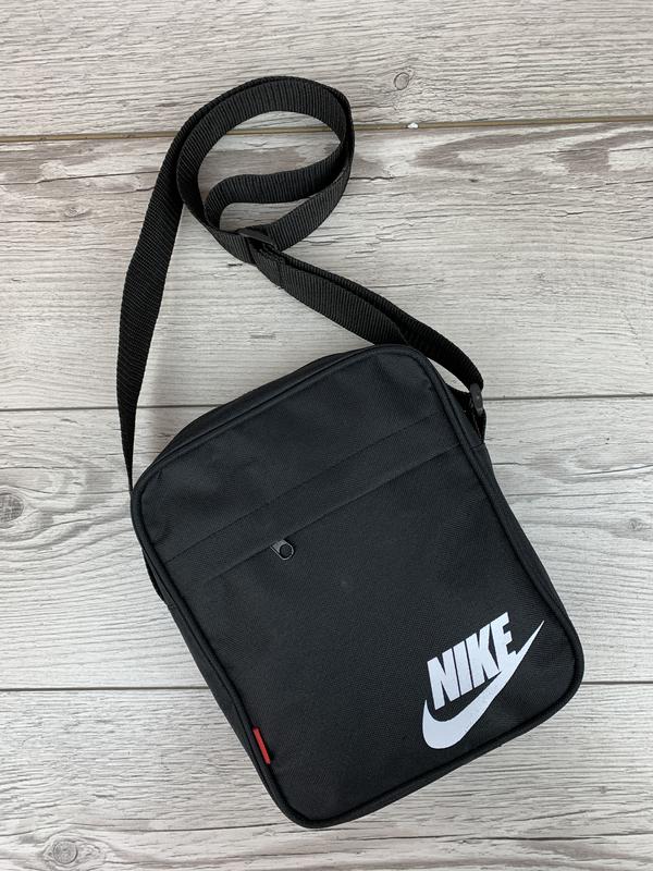 Мужская барсетка nike, черная сумка найк через плечо, чоловічий ...