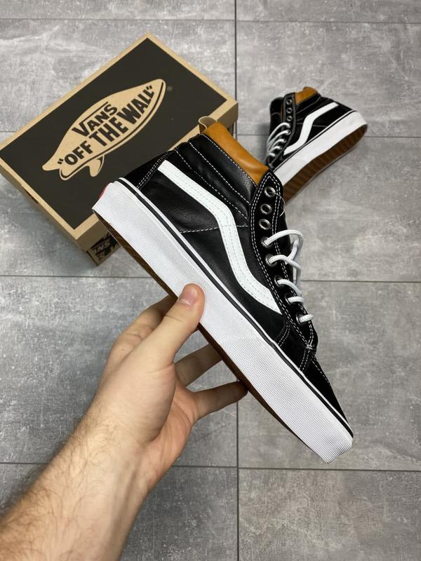 Мужские зимние кеды vans sk8-hi black, мужские зимние высокие кроссовки ...