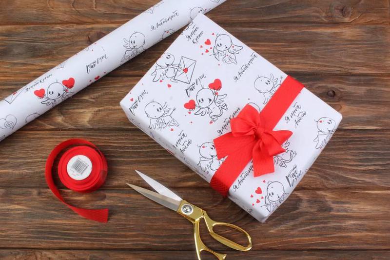 Пакувальний папір купідон 8 м 70 см — ціна 130 грн у каталозі Пакувальний папір Купити товари