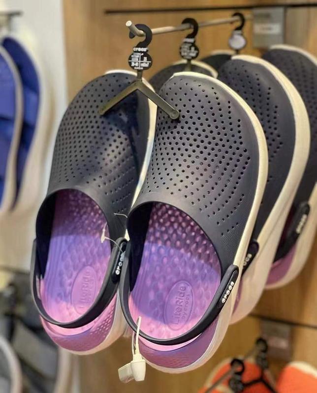 Сабо крокс лайтрайд клог crocs literide clog navy/orchid — цена 2300 ...