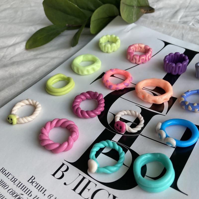 Кільця з полімерної глини — ціна 119 грн у каталозі Кільця і персні Купити аксесуари за