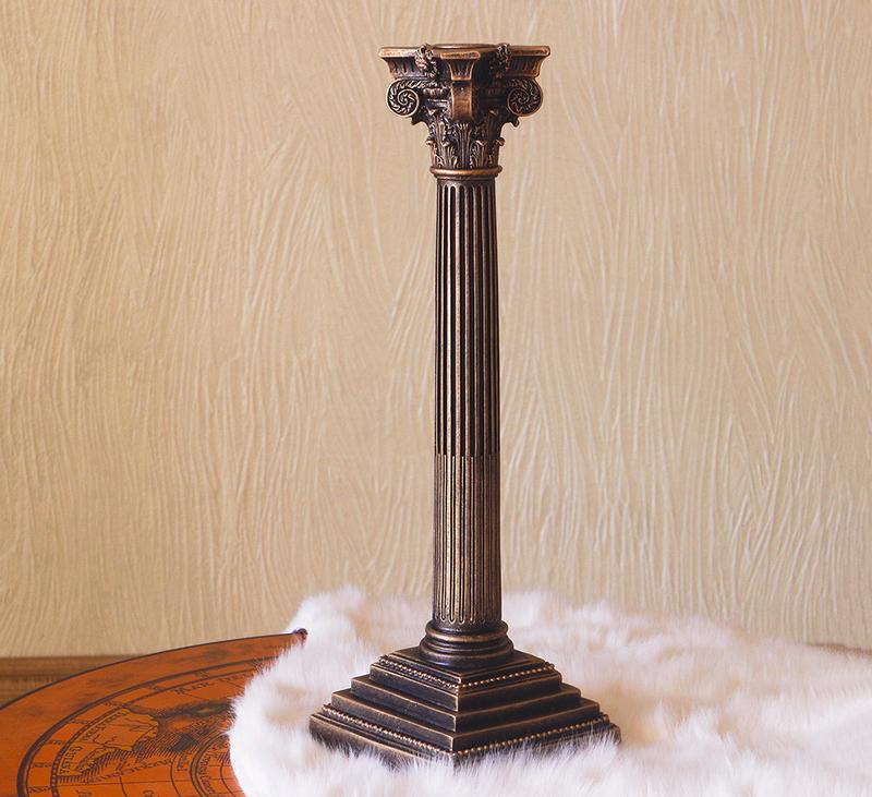 Підсвічник великий колона бронза 40 см 84140 бронза — ціна 960 грн у каталозі Свічники Купити