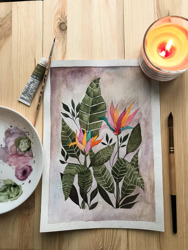 Картина акварель постер — цена 120 грн в каталоге Картины Купить товары для дома и быта по