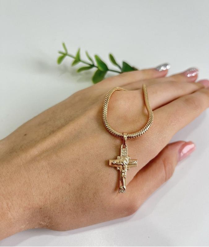 Хрестик підвіска мед золото — ціна 80 грн у каталозі Підвіски Купити аксесуари за доступною