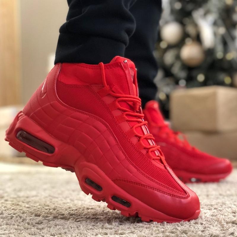 Мужские кроссовки nike air max 95 sneakerboot red | найк аир макс 95 ...