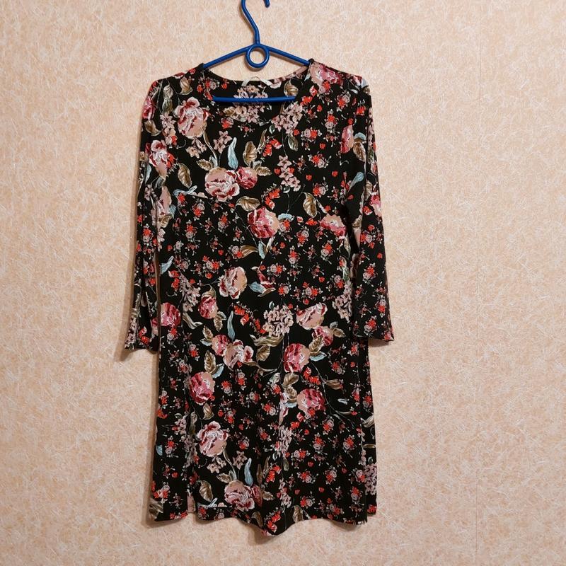 Платье сукня в квітковий принт — цена 60 грн в каталоге Короткие платья Купить женские вещи по