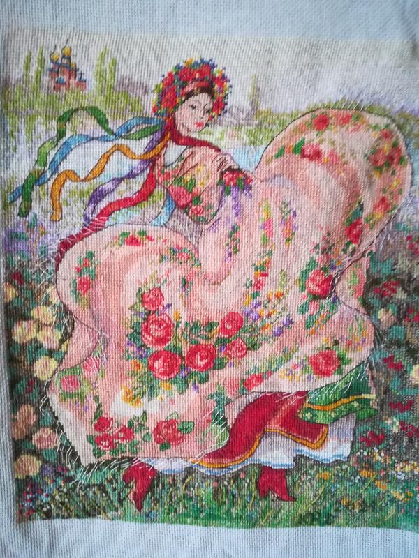 Вишита картина гарна хустка — ціна 2000 грн у каталозі Картини Купити товари для дому та