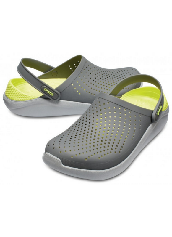 Сабо crocs literide clog крокси сірі салатові 204592-0dv grey ...