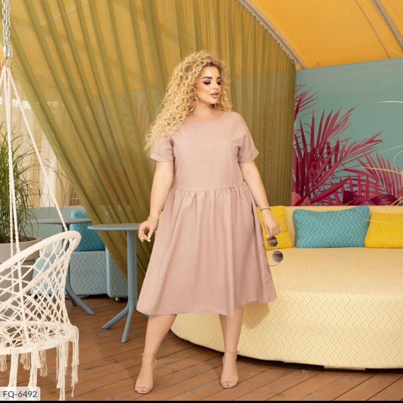 Стильне літнє плаття міді — ціна 569 грн у каталозі Сукні міді Купити