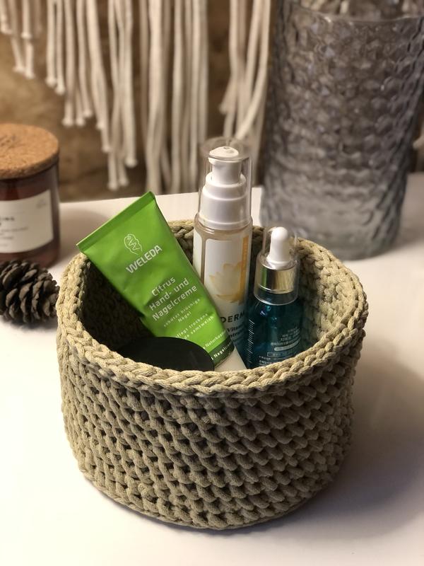 Кошик вязана для зберігання — ціна 563 грн у каталозі Органайзери Купити товари для дому та