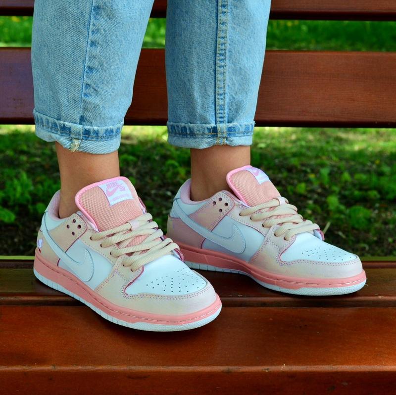 Nike sb dunk low pink, женские розовые кросовки найк, кросівки найк ...