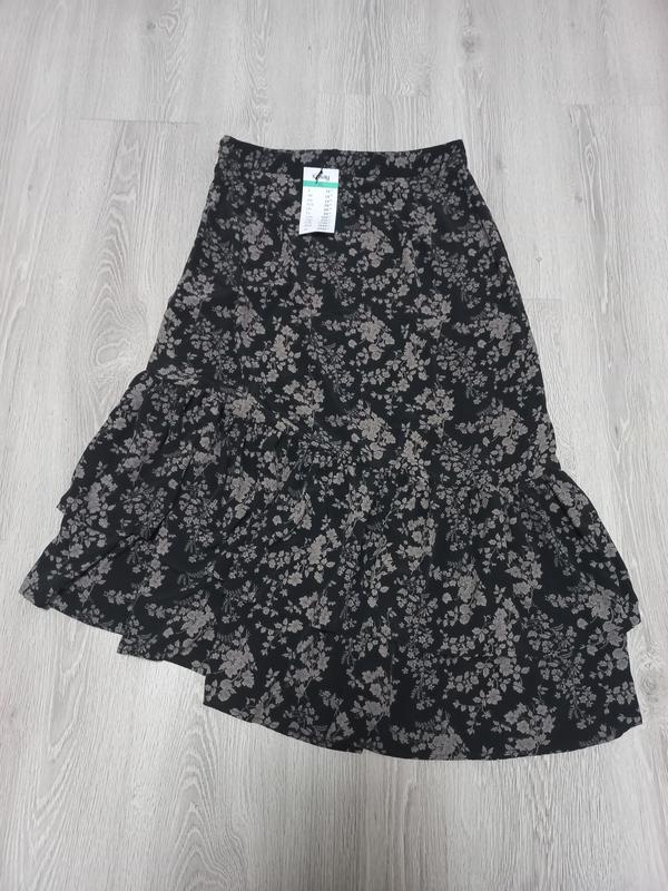 Юбка миди с рюшами — ціна 300 грн у каталозі Міді спідниці Купити