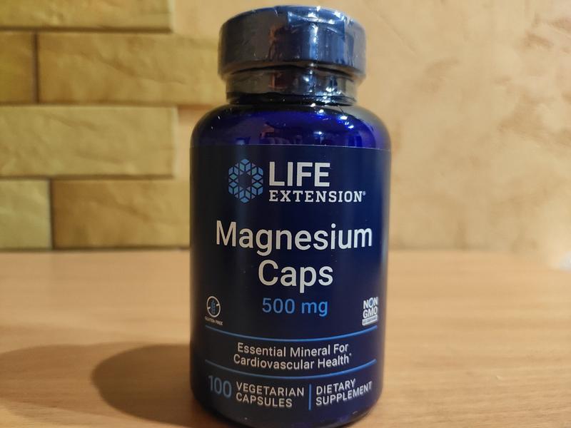 Life extension, магний в капсулах, 500 мг, 100 вегетарианских капсул ...
