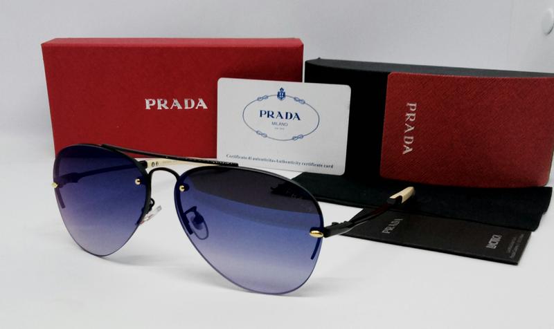 Prada очки капли мужские солнцезащитные сине фиолетовый градиент ...