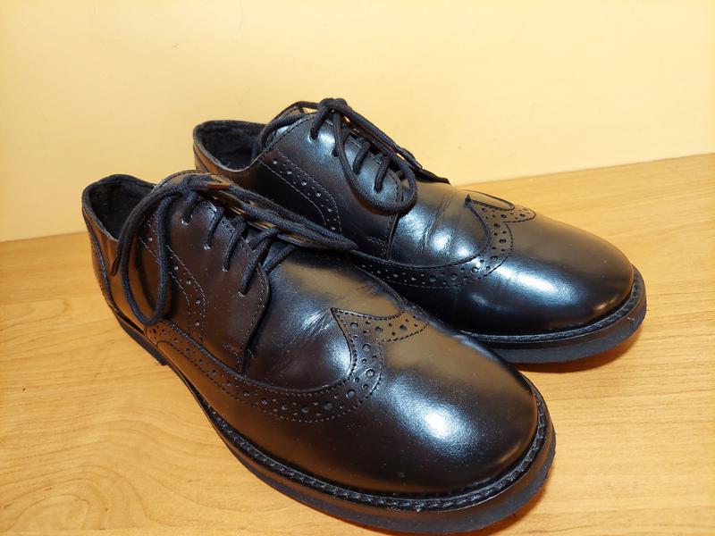 Шкіряні туфлі оксфорд Friboo — ціна 600 грн у каталозі Оксфорди Купити жіночі речі за доступною