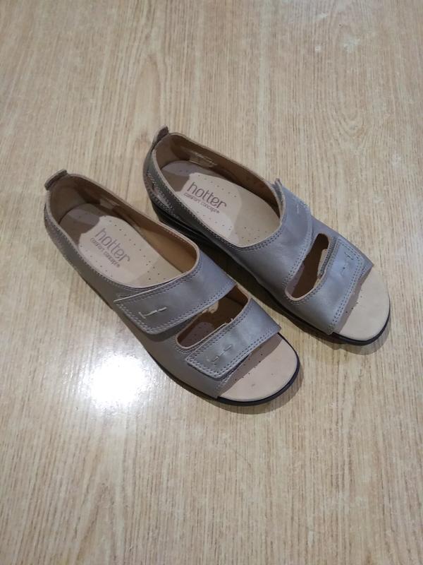 Кожаные летние туфли hotter comfort florence босоножки — цена 480 грн в ...