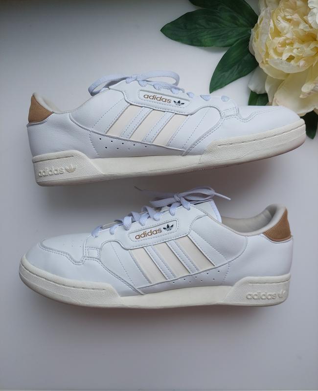 Кроссовки кожаные белые adidas batai continental 80 stripes gx6377 ...