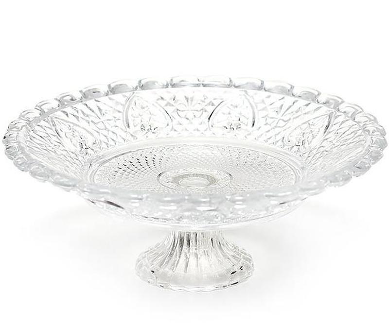 Блюдо ajour ø25.5см, стеклянная фруктовница на ноге — цена 351 грн в ...
