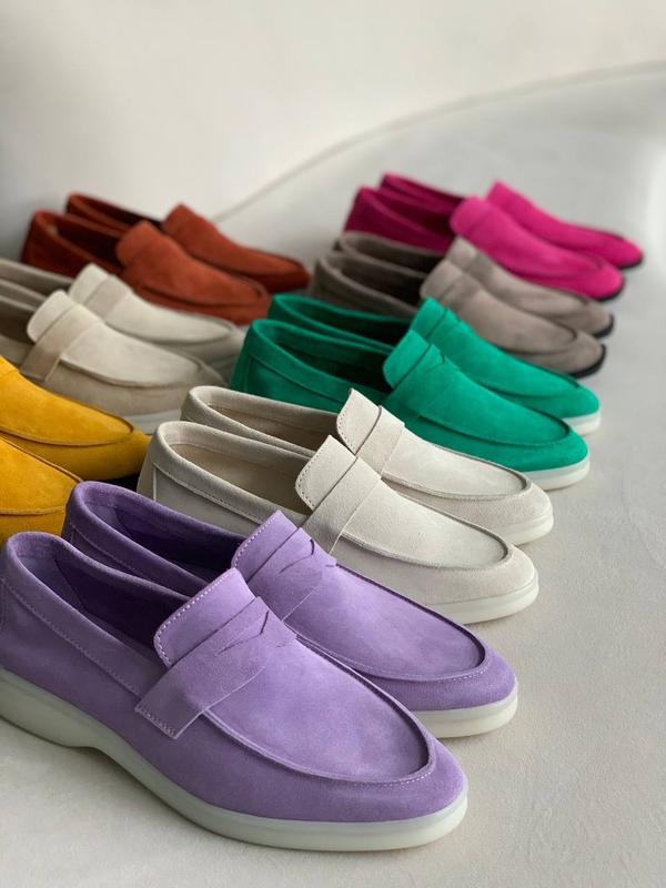 Замшевые мягкие лоферы — цена 2300 грн в каталоге Лоферы Купить женские вещи по доступной цене