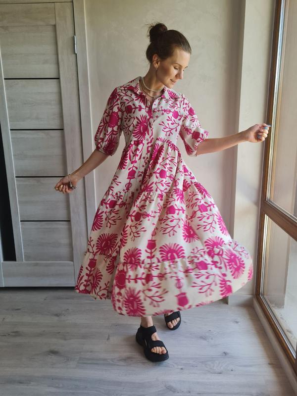Шикарное летнее пышное платье 👗 турция ☝️☝️☝️ — цена 1626 грн в ...