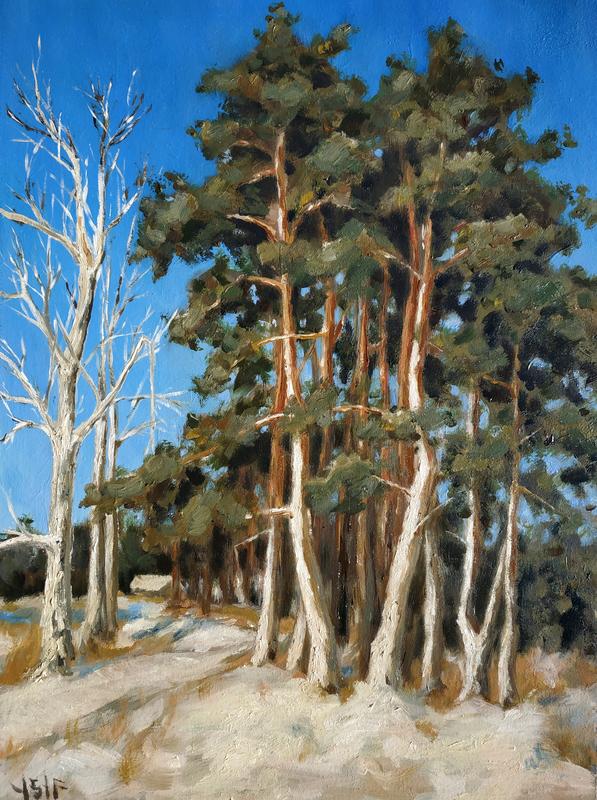 Картина зимовий пейзаж — цена 400 грн в каталоге Картины Купить товары для дома и быта по