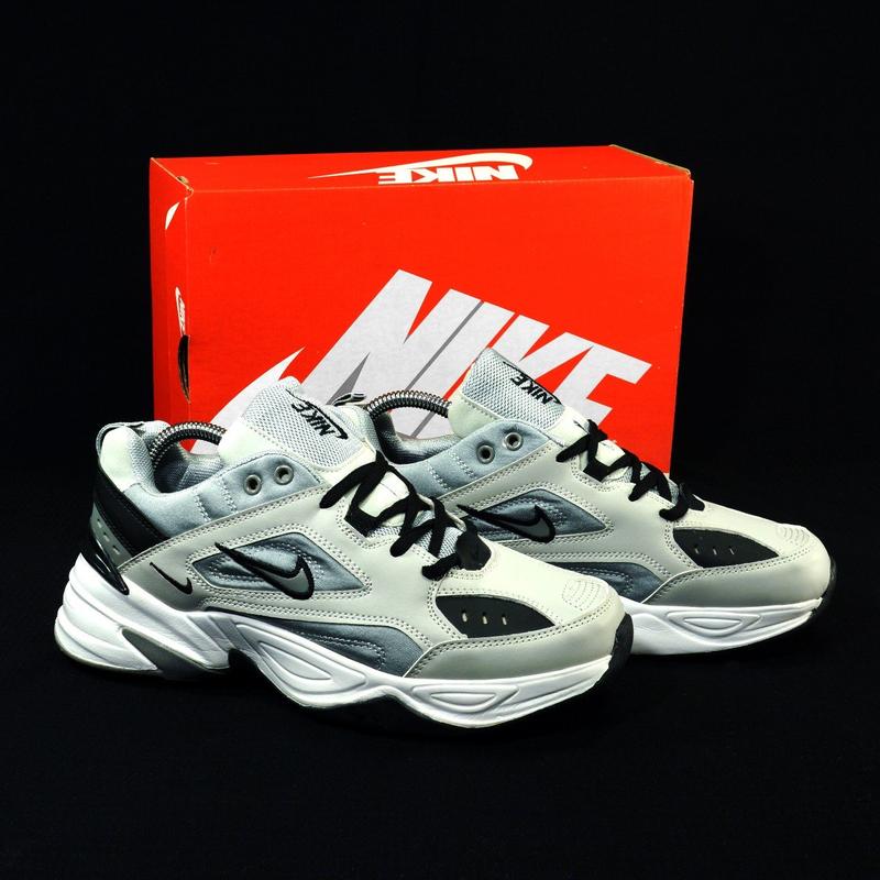 Демисезонные серые кроссовки кеды nike m2k tekno сірі кросівки найк ...