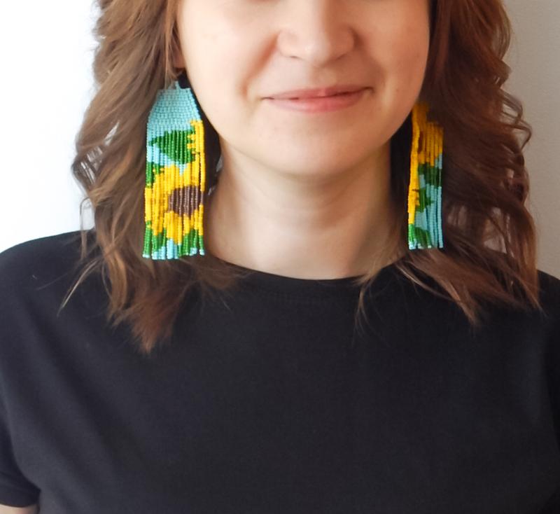 Сережки соняшники — ціна 380 грн у каталозі Сережки Купити аксесуари за доступною ціною на Шафі