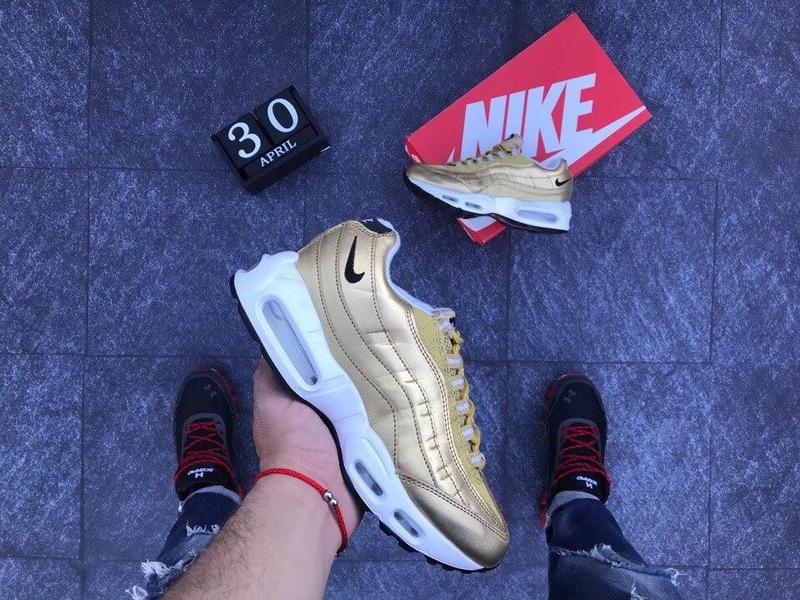 Кросівки жіночі nike air max 95 gold white / жіночі кросівки найк аір макс 95 — ціна 1790 грн у ...