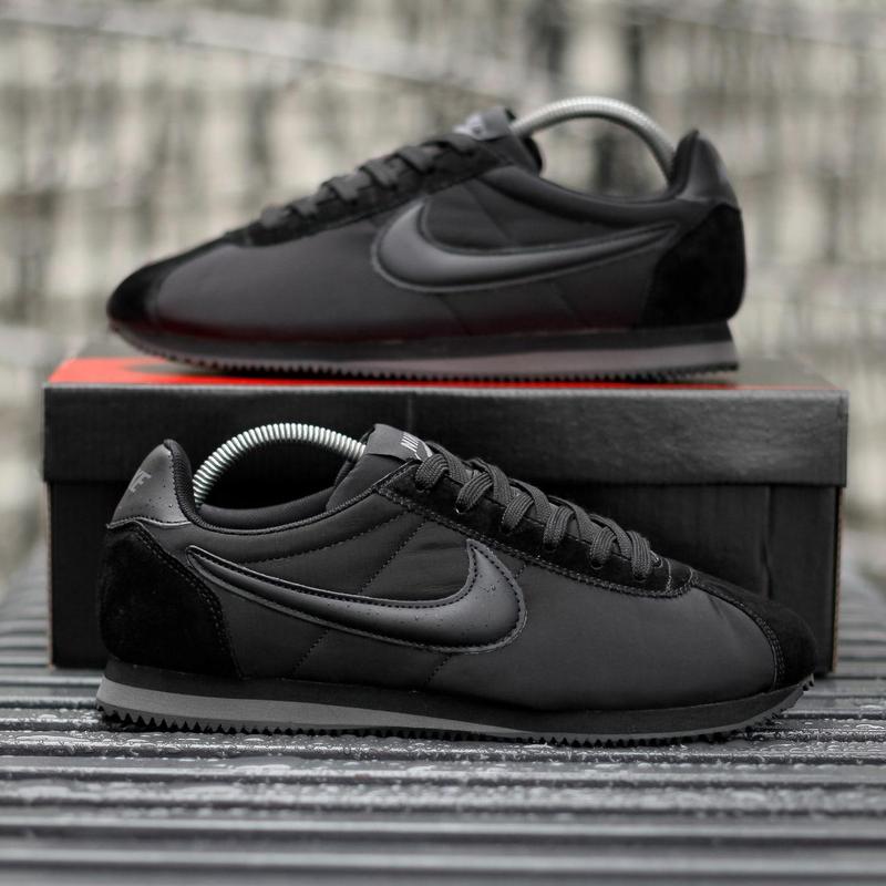 Мужские кроссовки nike cortez triple black (найк кортез, черные) — цена ...