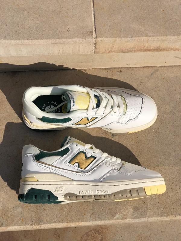 New balance 550 aime leon dore natural green жіночі кросівки нью беленс ...