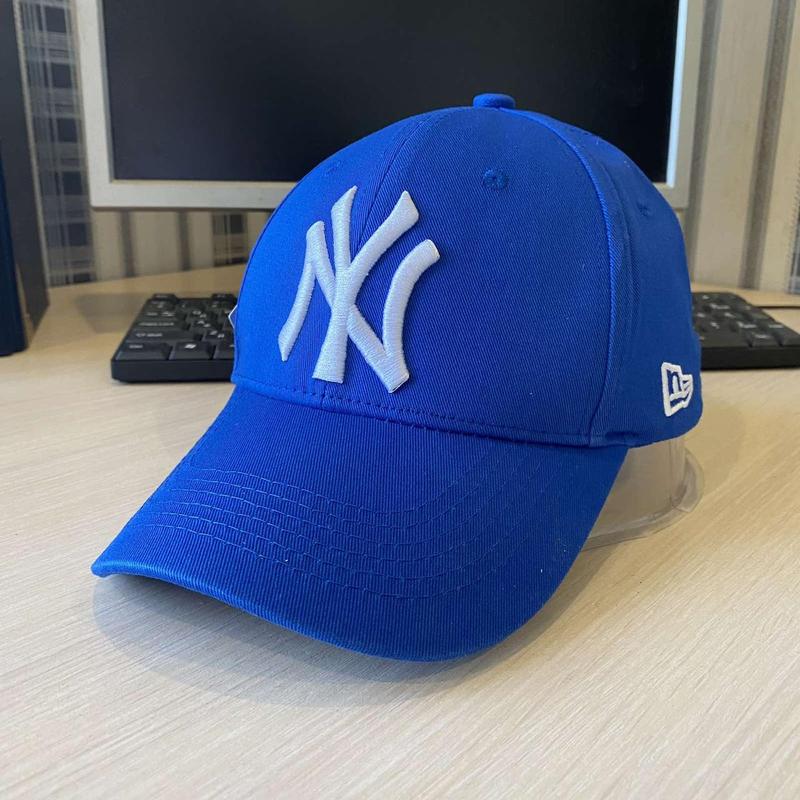 Кепка бейсболка new york yankees ny mlb нью-йорк янкиз голубая с белым ...