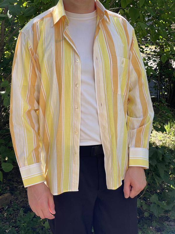 Смугаста сорочка Boss — ціна 165 грн у каталозі Сорочки Купити чоловічі речі за доступною ціною