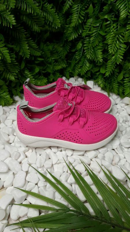 Кросівки дитячі crocs kids literide pacer electric electric pink 206011 ...