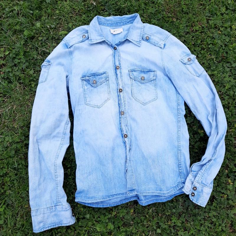 Жіноча джинсова сорочка And Shirt — цена 70 грн в каталоге Рубашки Купить женские вещи по