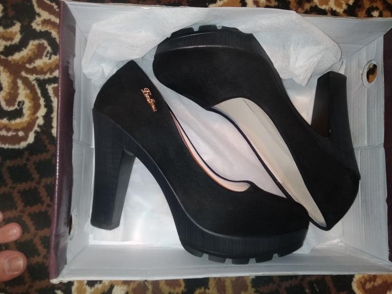 Замшевые туфли на высоком каблуке — цена 380 грн в каталоге Туфли Купить женские вещи по