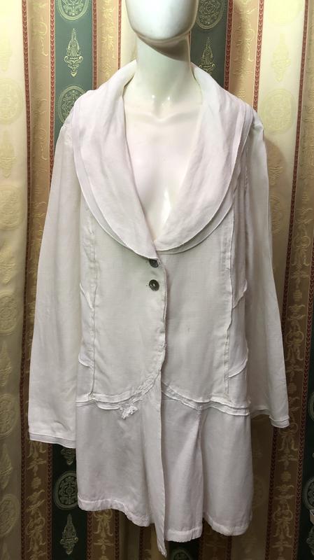 Льняний білий кардиган — ціна 142 грн у каталозі Кардигани Купити жіночі речі за доступною ціною