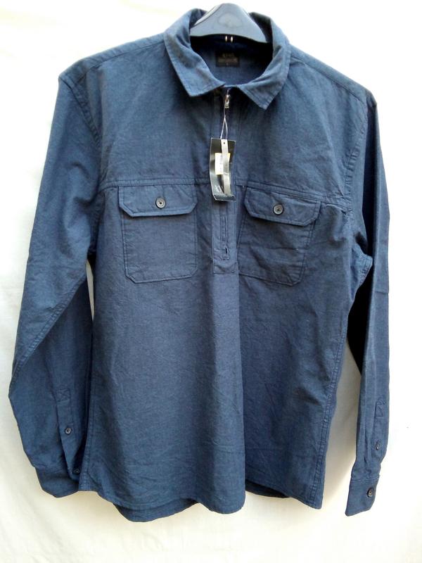 Acw85 рубашка джинсовая с молнией — цена 200 грн в каталоге Рубашки ...