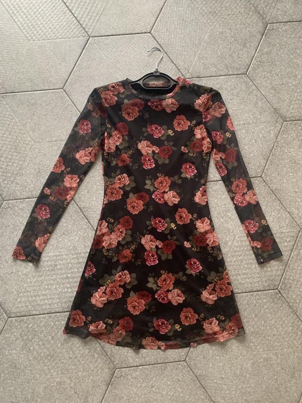 Сукня в квітковий принт🌹 — ціна 199 грн у каталозі Короткі сукні Купити жіночі речі за доступною