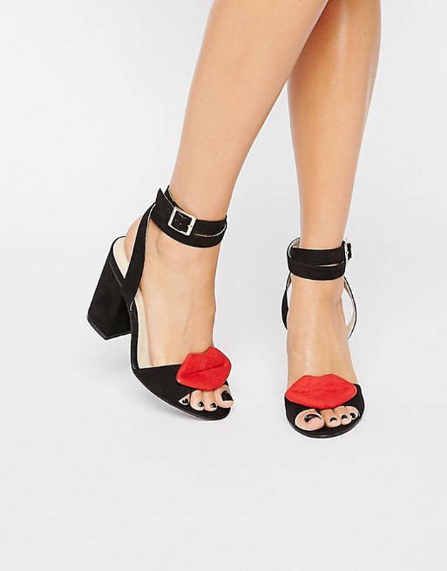 Босоніжки під замш масивний товстий каблук декор губки маленький розмір ...