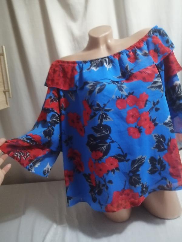 Блуза принт — ціна 33 грн у каталозі Блузи Купити жіночі речі за доступною ціною на Шафі